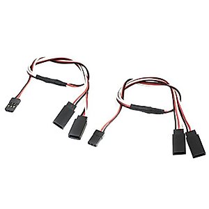 uxcell 2pcs RC Lipo Battery M/F JST Y Splitter Connector Cable Wire 30cm