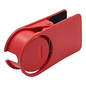 Jiozermi 3Pcs Drinking Cup Holder Clip, Desk Drink Holder Clip Adirondack Chair Cup Holder with Clip Cup Clip Holder for Water Drink Beverage Soda Coffee Mug(Red, Black and White)