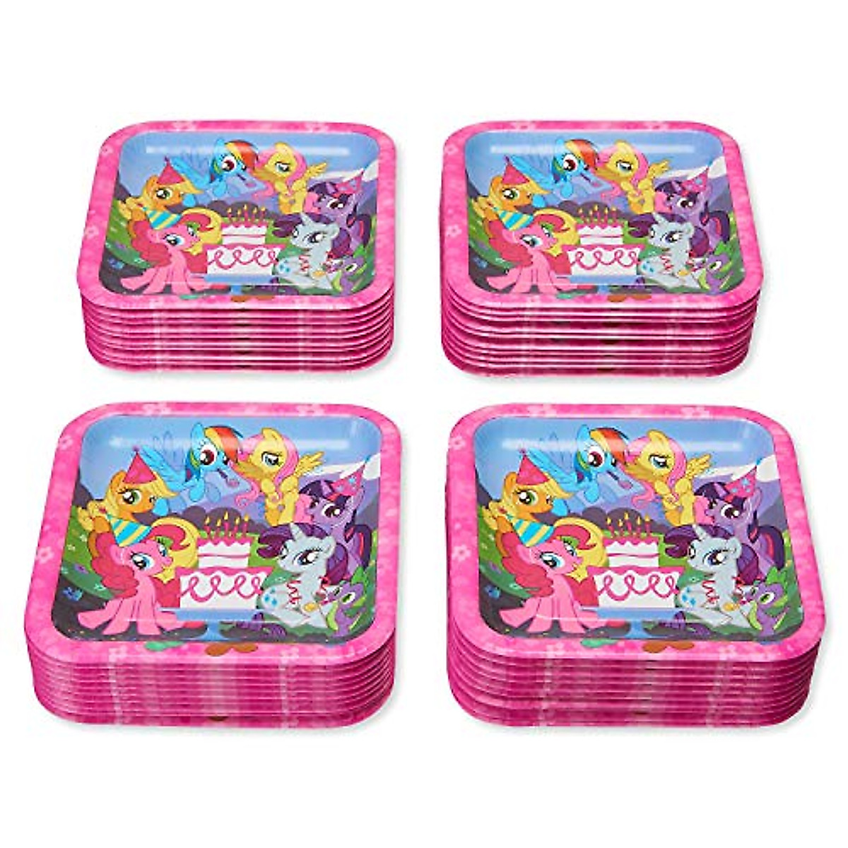 American Greetings My Little Pony Party Supplies, Paper Dinner Plates (40-Count)