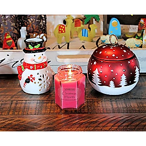 Christmas Hearth Scented Blended Soy Candle | Spice, Wood & Fireplace Aroma | Hand Poured in USA by Just Makes Scents