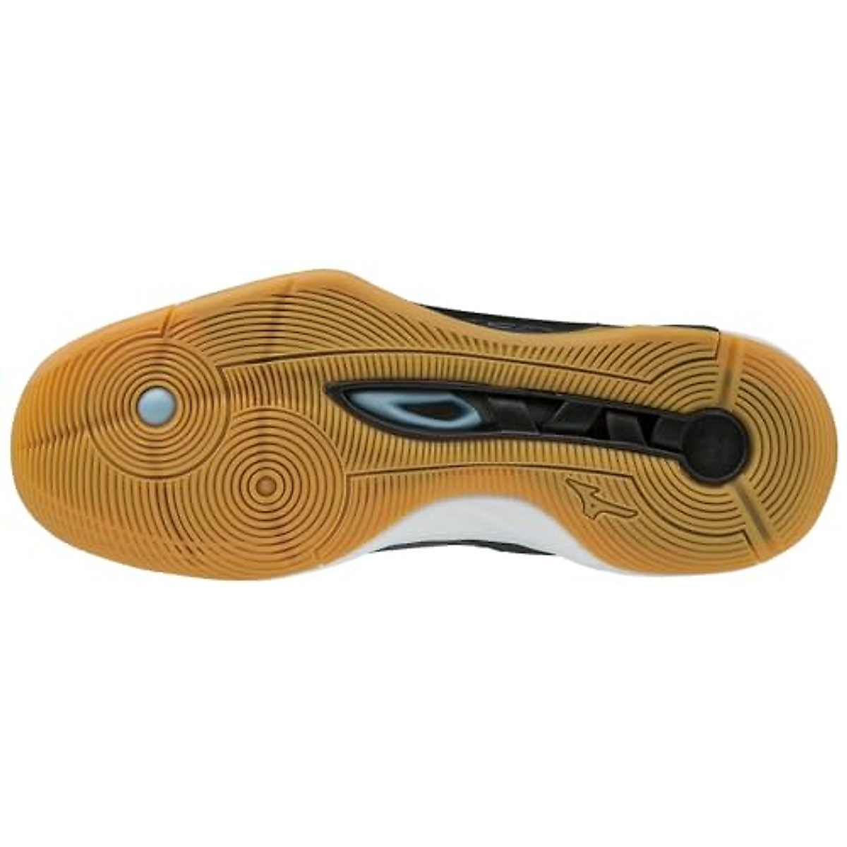 Mizuno Men's Wave Momentum Mid Volleyball Shoe, blacksilver, 16 D US