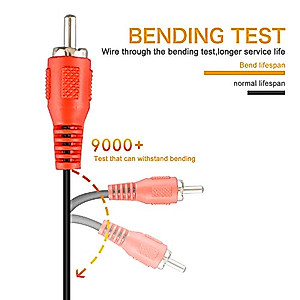 2 Pack 6Ft AV Cable N64 AV Cable Composite Retro Audio Video Standard Cord for Nintendo 64 TV Game/SNES/Gamecube/GC