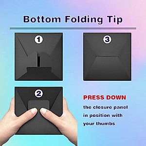 Ueznea Black Gift Wrap Boxes 5x5x5” (25 Pack) Kraft Paper Boxes for Small Business, Birthday Party Favors, Christmas Ornaments, Bridal Shower, Cupcake, Treat, Craft, Mugs, Candle Boxes