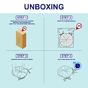 YOOZEKU Outdoor Round Bistro Chair Cushions,15 inch Round Seat Cushions with Ties for Outdoor Patio Chairs,Set of 2,Lime Green