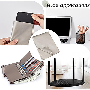 GORGECRAFT 514 * 1106mm Emf Protection Fabric Faraday Fabric Polyester EMI Rf & RFID Shielding Copper Fabric Faraday Cage Protection DIY Enclosure Wireless Shield for WiFi Cell RFID Protection