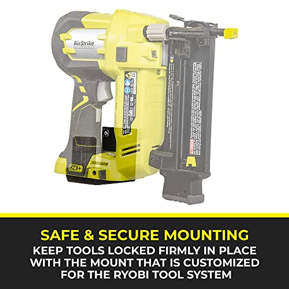 Spartan Mounts Tool Mount for Ryobi Power Tools, Right Mount Wall Display Hook, Power Tool Storage, Convenient Easy Access Garage Organizer, Durable Low Profile Bracket