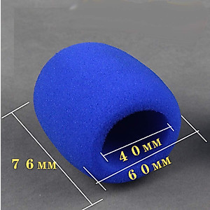 12 Pieces Shakeproof Anti-Rolling Handheld Microphone Windscreen Foam Cover & Mic Protection Silicone Ring & Bottom Rod Sleeve Holder Set for KTV Device(Color Random)