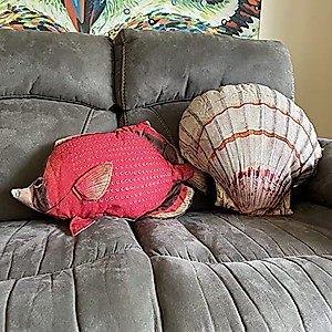 Seashell Shape Pillow Decorative Cushion for Sofa Chair Couch Bed