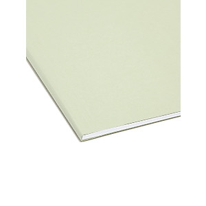 Smead Erasable FasTab Hanging File Folder, 1/3-Cut Built-in Tab, Letter Size, Moss, 20 per Box (64032)