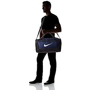 NIKE Brasilia Small Duffel - 9.0, Midnight Navy/Black/White
