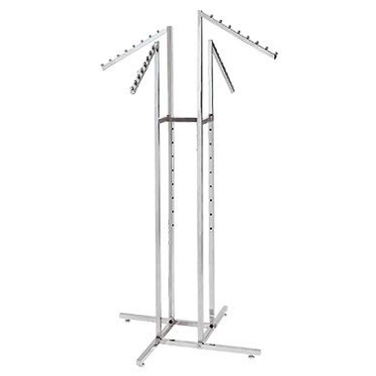 SSWBasics 4 Way Clothing Rack with 4 Slanted Arms