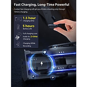 SYNCO Wireless Lavalier Microphone for iPhone, P1L 2.4GHz Lapel Mic with Charging Case for iPhone Smartphone YouTube TIK Tok Live Streaming Vlog, Wireless-Lavalier-Microphone-iPhone