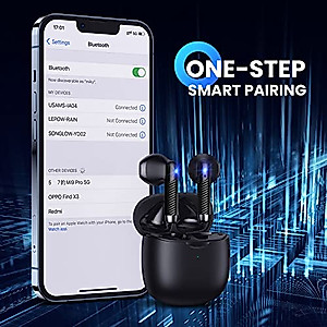 Wireless Earbuds Bluetooth 5.1 Headphones in Ear with Noise Cancelling Mic, Bluetooth Earbuds Stereo Bass, IP6 Waterproof Sports Earphones, 32H Playtime USB C Charging Ear Buds for Android iOS