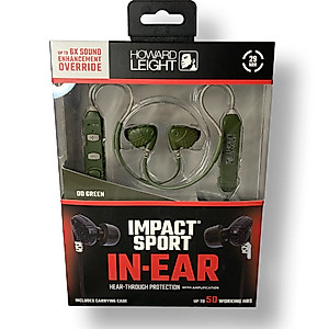 Howard Leight by Honeywell Impact Sport In-Ear Passive Hear Through Technology (R-02700),Black/Grey