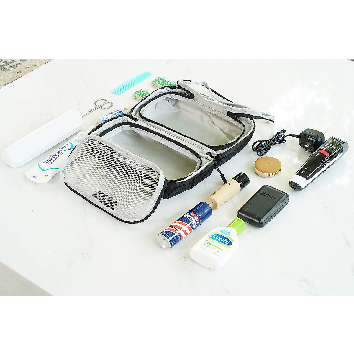 Taskin New Doppler 2 | Toiletry Bag/Dopp Kit For Men | Fits Full Sized Toiletries | Easy Access | YKK Zippers | Water Resistant