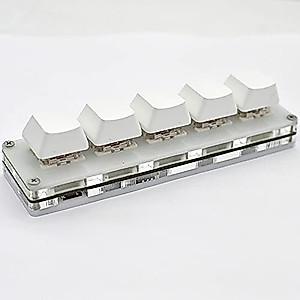 LICHIFIT 5 Key Gaming Keyboard Programming Macro keypad with Data Cable Mechanical Keyboard for SayoDevice