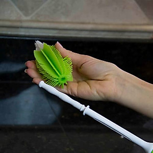 Innobaby 2-in-1 Silicone Bottle Brush, Green