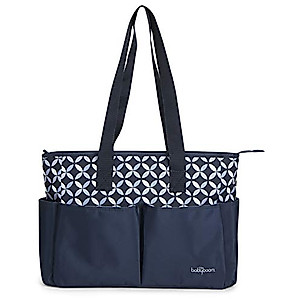 Baby Boom Ivy 4Piece Tote Diaper Bag Set, Navy, One Size