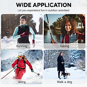 KOVNLO Womens Heated Vest, 4 in 1 Smart Controller, Lights-out Design, Lightweight Heating Vest (Battery Pack Not Included)