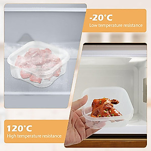 Quixleen Bacon Container for Refrigerator with Food Serving Tong and Small Square Storage Box Bacon Keeper with Sealing Lid Draining Plate Recording Function on the Lid