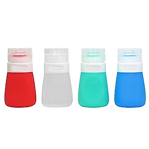 YINGGG Squeeze Portable Salad Dressing Container to Go Bottles Sauce Leakproof Condiment Storage Bottle, Dressing to Go for Lunch set of 4 (55ML)
