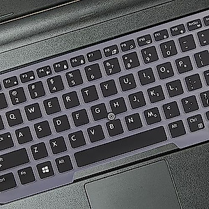 MUBUY Keyboard Cover Skin Fit Dell Latitude 5480 5490 7490 3340 5491 14" Inch/Dell E3340 E5490 E5491 E5450 E5470 E7450 E7470 7480 E7480-Black