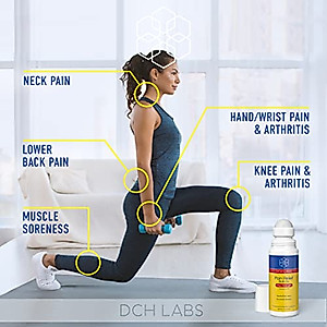 DCH Labs Maximum Strength Pain Relief Roll-on, 4% Lidocaine, Numbs Pain Away, Nerve Pain, 2.5oz (3 pack)