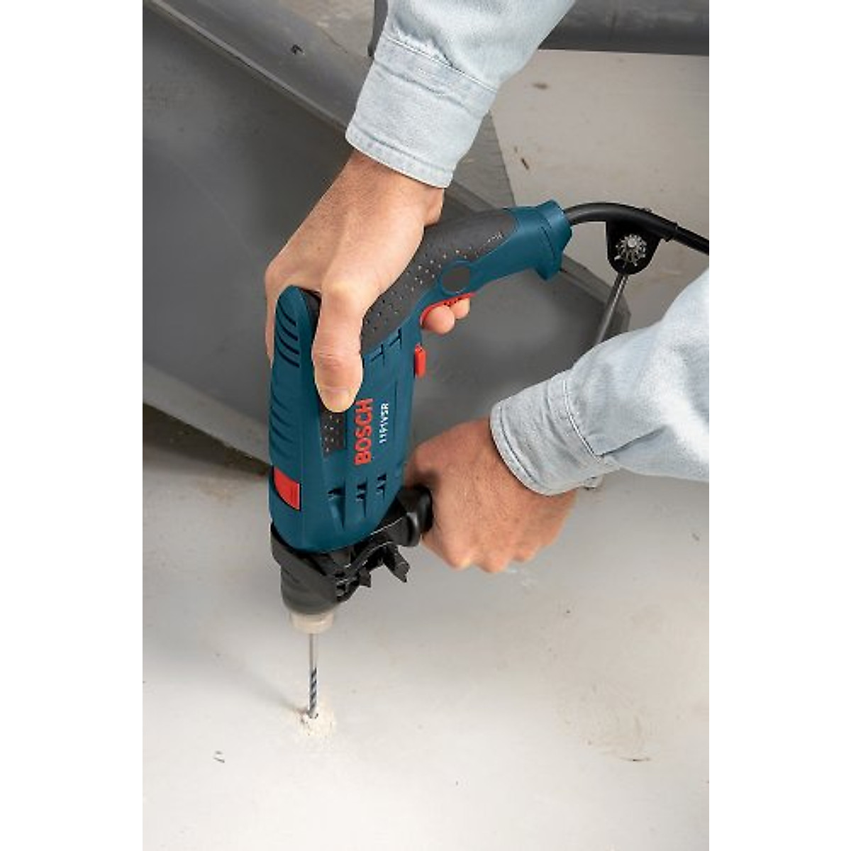Bosch 1191VSRK 120-Volt 1/2-Inch Single-Speed Hammer Drill,Blue