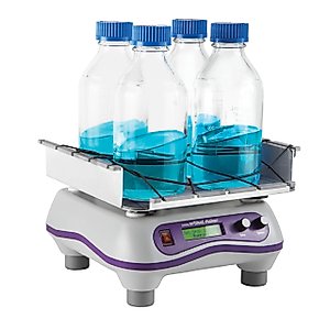 Heathrow Scientific Certified Digital Orbital Shaker, Adjustable Speed, 20 to 300 RPM, Timed and Continuous Modes, LCD Displayed Speed & Time, 10 Pound Weight Capacity, 11x11 Inch Working Platform