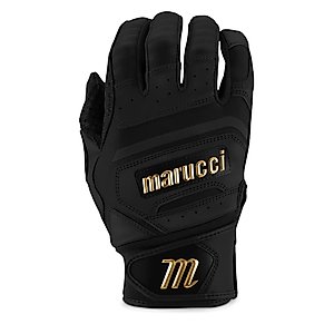 Marucci 2021 PITTARDS Reserve Adult Batting Gloves, Black, Adult X-Large