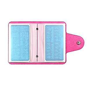 FingerAngel 13pcs Nail Stamp Plates set 8 plate 2Stamper 2Scraper 1storage bag Nails Art Stamping Plate Scraper Stamper Set Leaves Flowers Animal Nail plate Template Image Plate