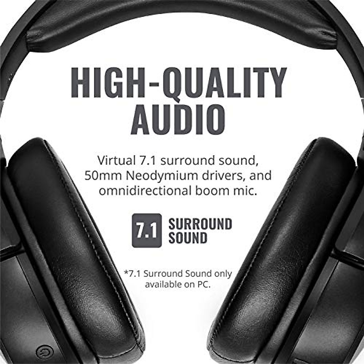 Cooler Master MH670 Gaming Headset with 2.4GHz Wireless, Virtual 7.1 Surround Sound, Durable Aluminum Frame, Detachable Omni-Directional Boom Mic, PC/Console/Mobile Connectivity (MH-670)