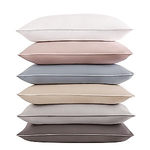 Christian Siriano NY - 300 TC Twin 2 Piece Duvet and Pillowcase Set - Cotton Sateen Collection - Blush