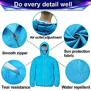 Air Conditioned Jacket With Fans - Cooling Vest For Men Women With 3 Speed Adjustable Cool Clothes For Hot Weather Work (3X-Large)