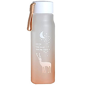 Grebest 19 oz Leakproof Water Bottle, Water Cup Wide Mouth PC Unbreakable Lidded Drinking Jug Household Supplies for Home,School,Office, Gym, Outdoor