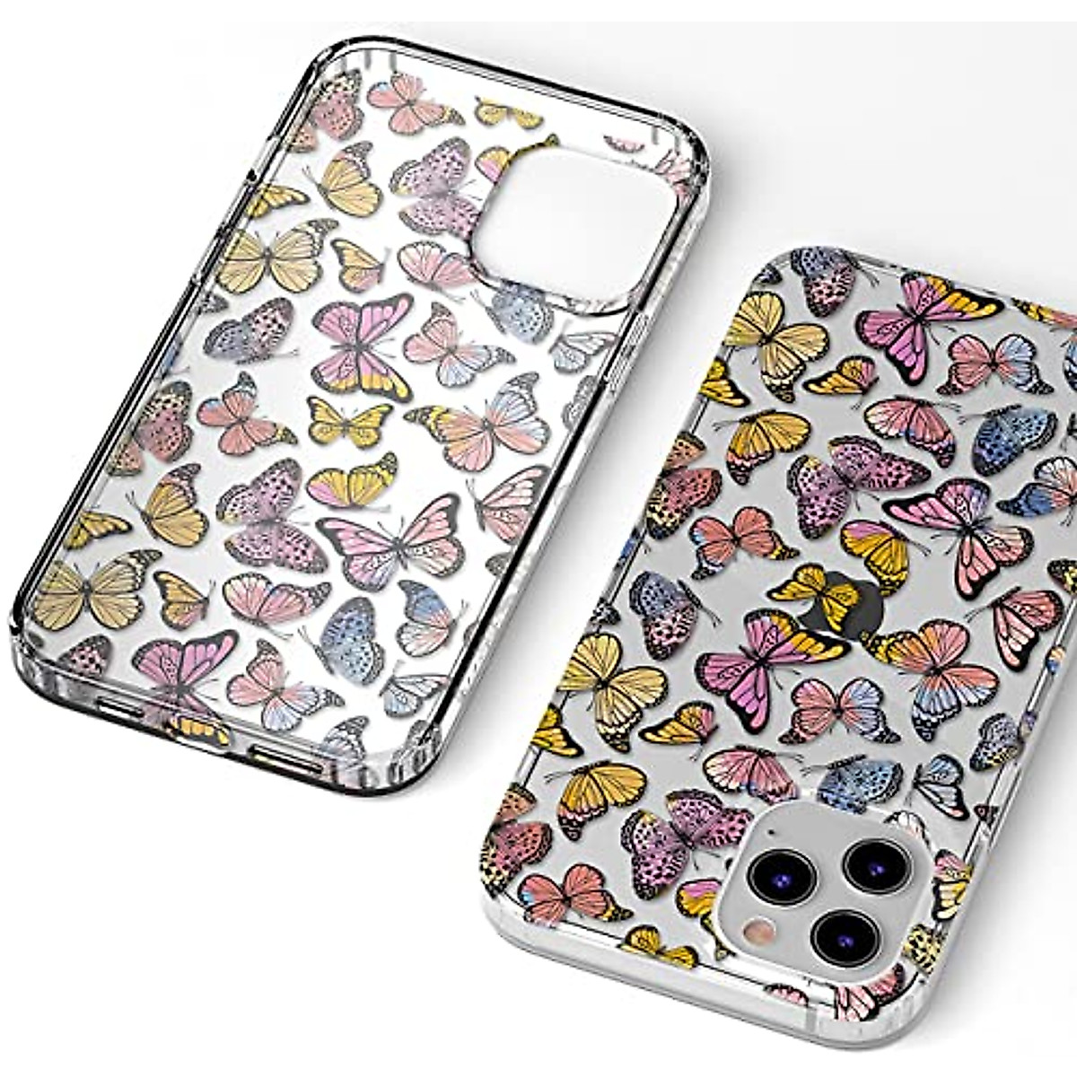 Casely iPhone 13 Pro Max Case | Free Spirit | Rainbow Butterfly Case Design Compatible Only with iPhone 13 Pro Max (Classic Collection)