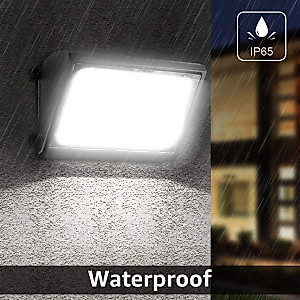 Lepro 2 Pack WL5000 LE Solar Flood Lights Outdoor Motion Activated Security Lights & Dusk to Dawn Area Light with Photocell