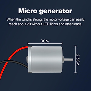 9 Set Mini Generator Motors DC Motor, Micro Wind Turbine Generator Kit with Holder Blades DIY Project Kits, Teaching Tool for demonstrating Wind Power Generation