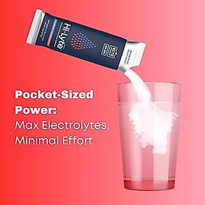 Hi-Lyte Pro Hydration Packets - 16 Individual Drink Packets | Blueberry Pomegranate | Flavored Electrolyte Packets | Sugar-Free, Zero Carb, Zero Calorie