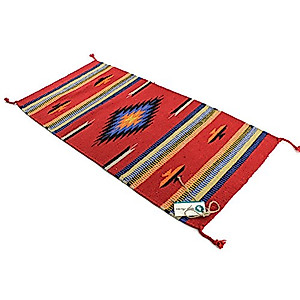 Onyx Arrow Southwest Décor Area Rug, 32 x 64 Inches, Center Diamond Red/Orange