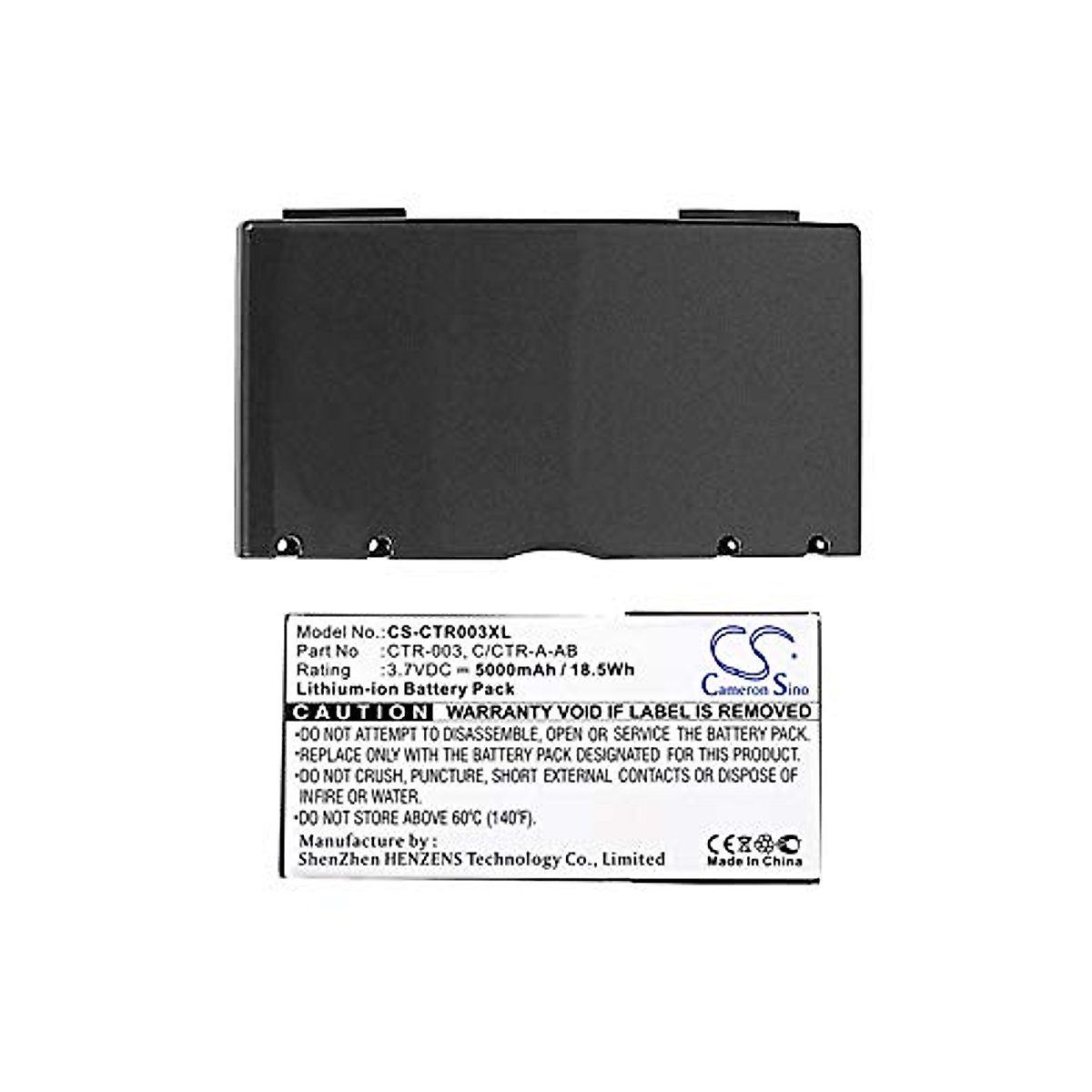 KDXY Compatible with Battery NIN C/CTR-A-AB, CTR-003 3DS, CTR-001, MIN-CTR-001