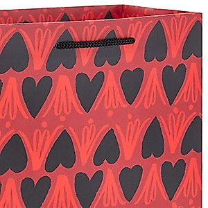 Hallmark Mahogany Valentine's Day 9" Medium Gift Bag Bundle (4 Bags: "Valentine Vibes," Hearts, Sweet on You") for Friends, Sisters, Galentines, Husband, Wife