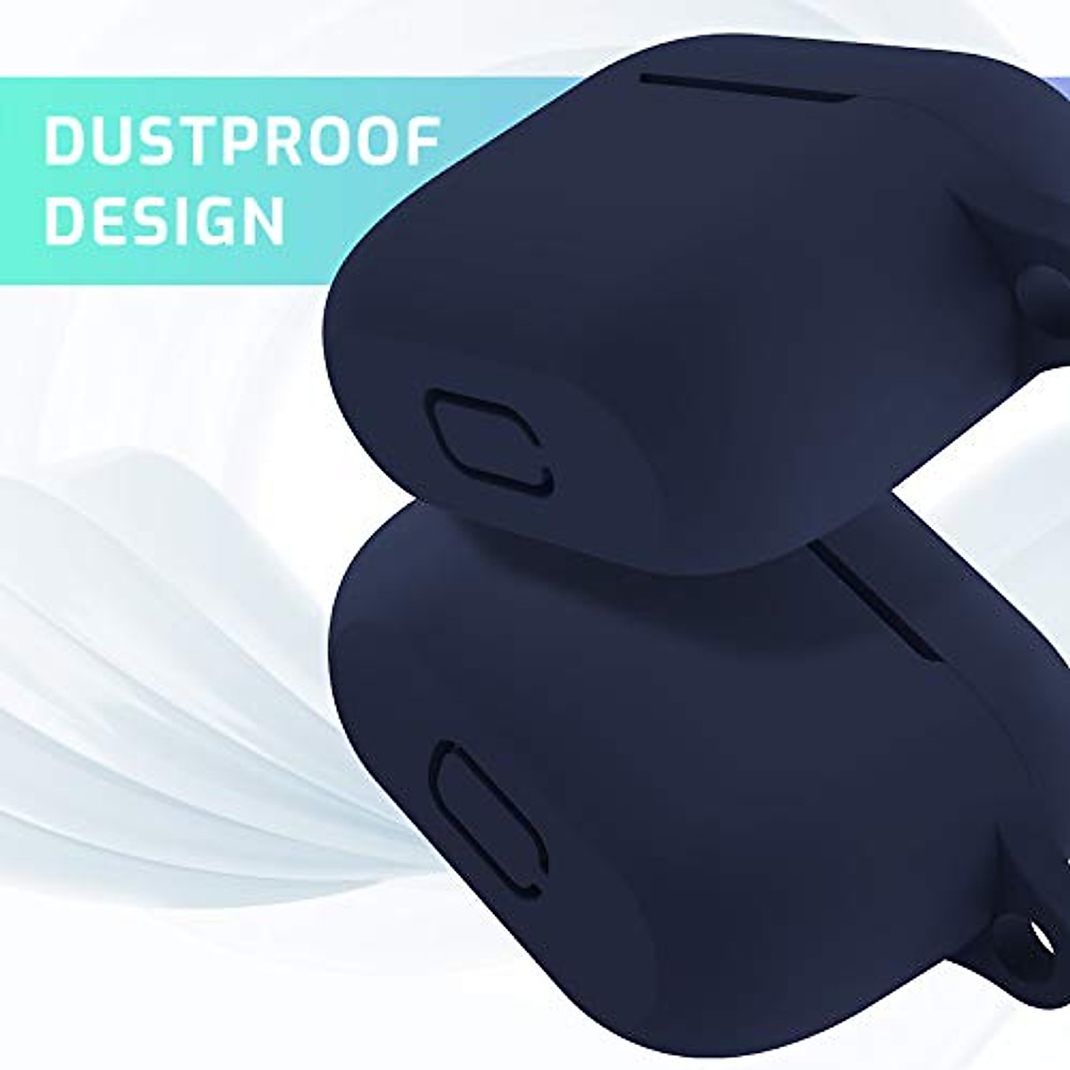 MILPROX Case Compatible for Airpods 3 Case - Soft Silicone Protective Skin Cover with Keychain/Strap, Front LED Visible, Shockproof Slim Cases Compatible for Airpod 3rd Generation