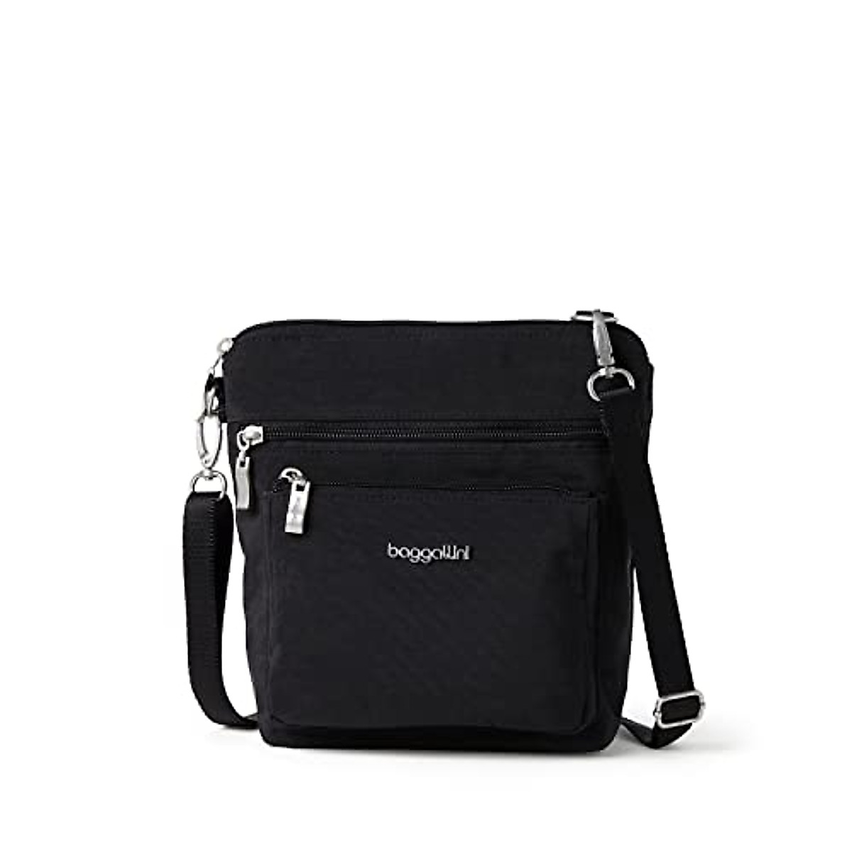 Baggallini womens Modern Pocket Crossbody, Black, One Size US