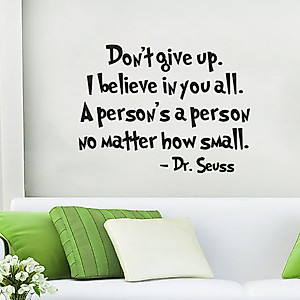 HACASO Dr Seuss Bedroom Quote Decors Wall Saying Decals Quote for Home Wall Stickers Nursery Room Decor (23)