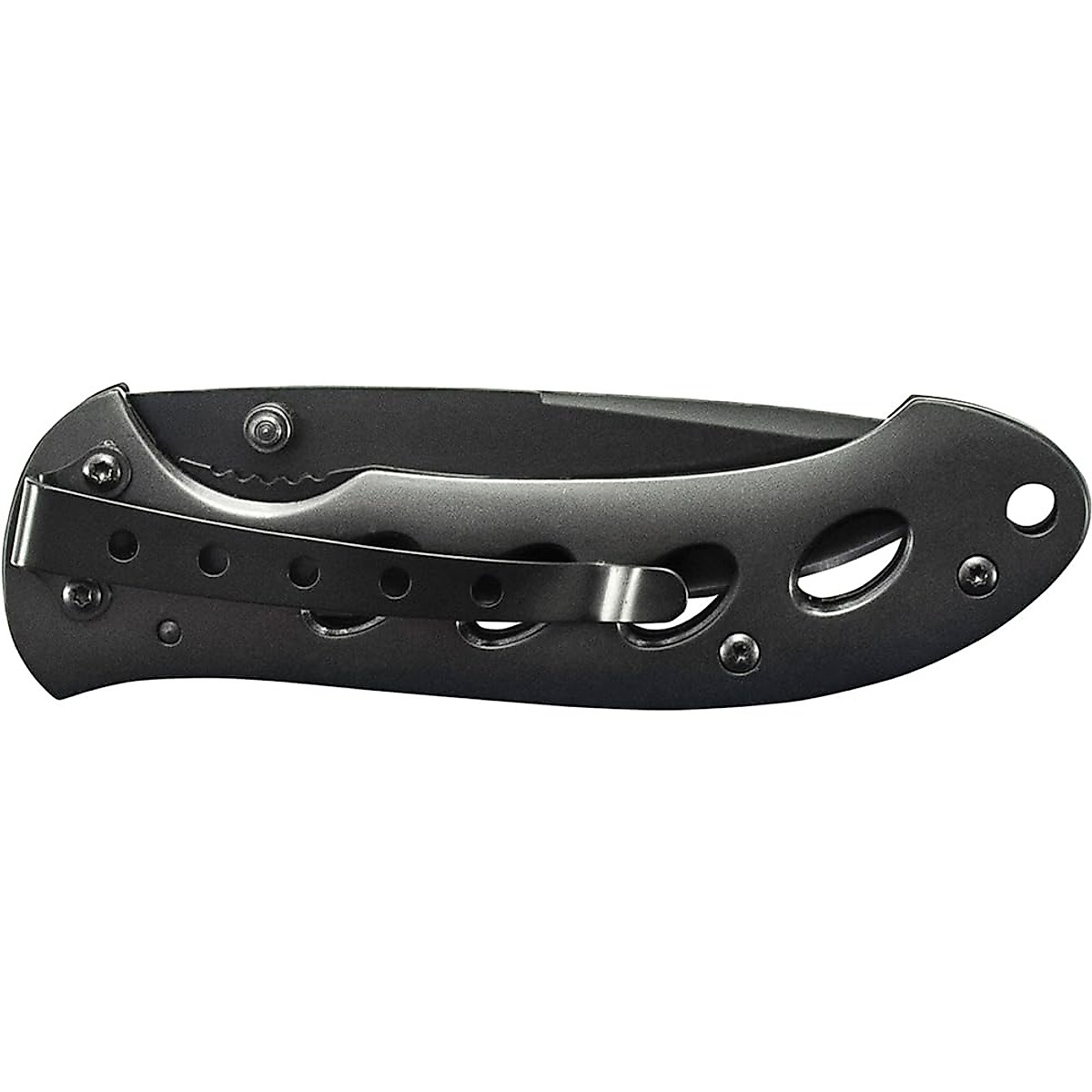 Smith & Wesson Oasis SW423B 7.5in S.S. Folding Knife with a 3.2in Drop Point Blade and Titanium Coated Handle for Outdoor, Tactical, Survival and EDC