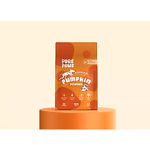 Pure Paws Organic Pumpkin Powder for Dogs, Puppies, Cats, and Kittens: Your Pet's Essential Digestive Supplement 7.5oz