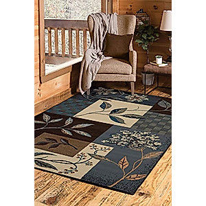United Weavers of America Jasmine Manhattan Rug Collection, 1' 10" by 3', Light Blue