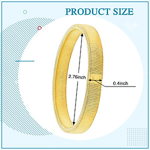 6 Pcs Anti Slip Armbands Elastic Shirt Sleeve Holders for Women Men Metal Arm Band Stretch Garters, 3 Pairs Black Gold Silver Mix Summer Gifts