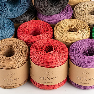 Sensy Premium 274 Yards Raffia Yarn (Latte)